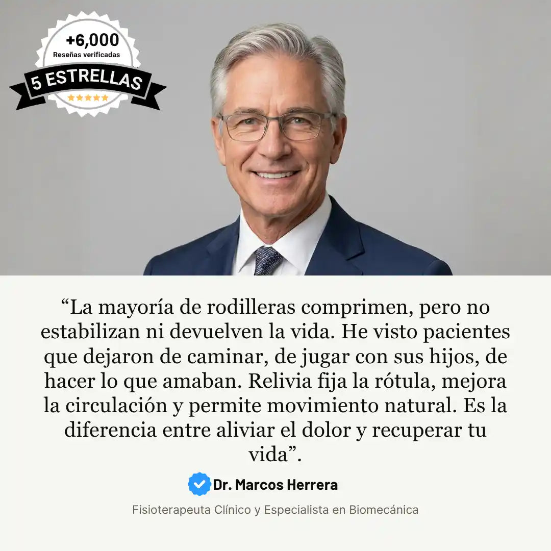 Recupera los años que el dolor de rodilla te robó con Relivia™